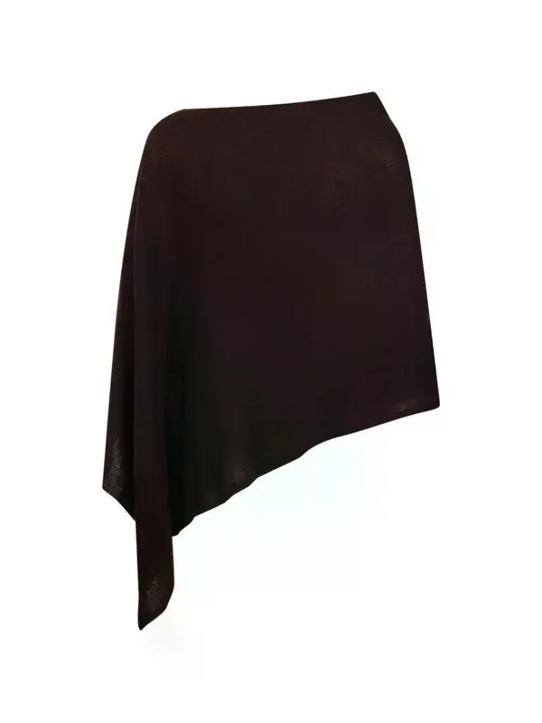 BEYOU Draped Poncho - Brown