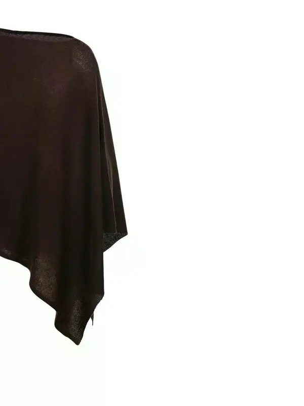 BEYOU Draped Poncho - Brown