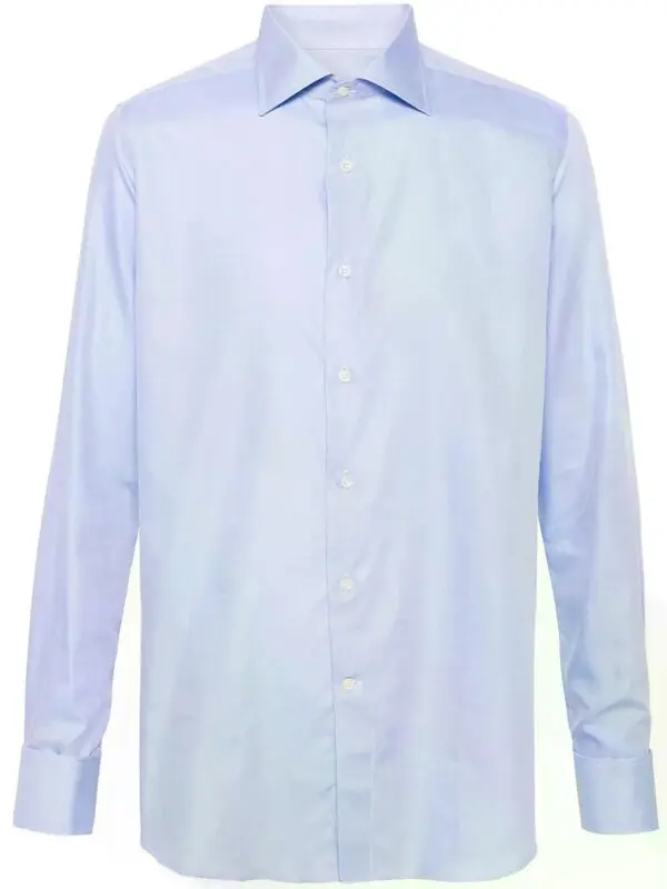 Canali Jacquard Shirt - Blue
