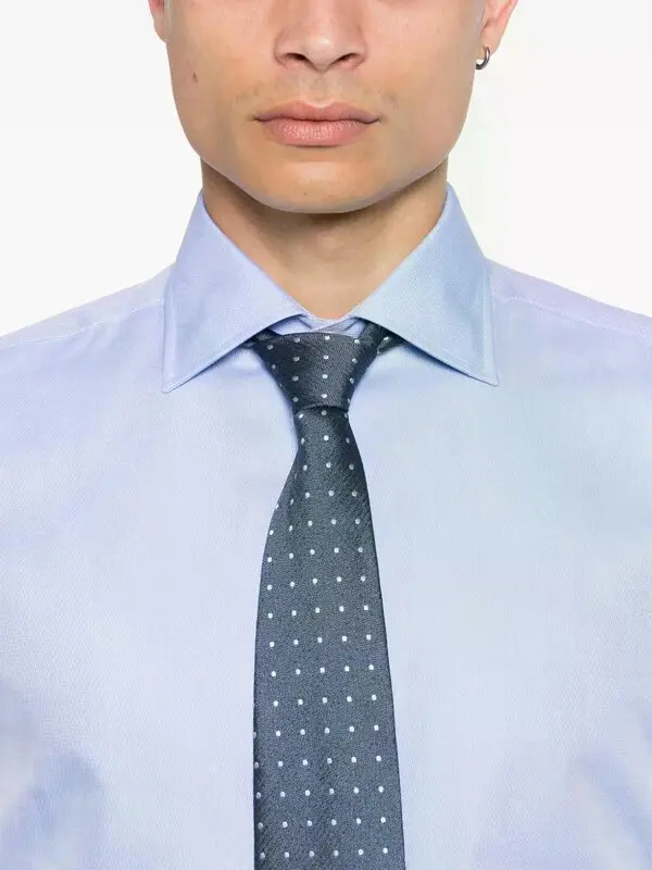 Canali Jacquard Shirt - Blue