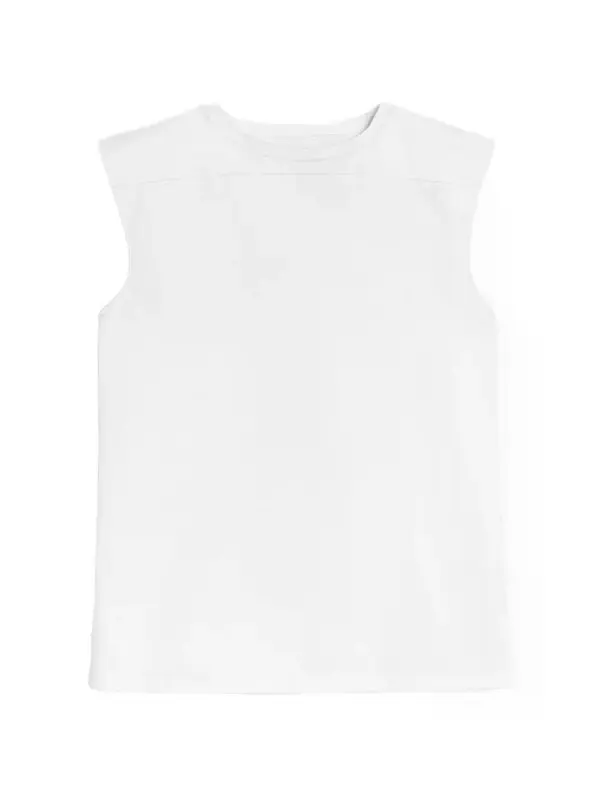 JIL SANDER Cotton Jersey Sleeveless Top