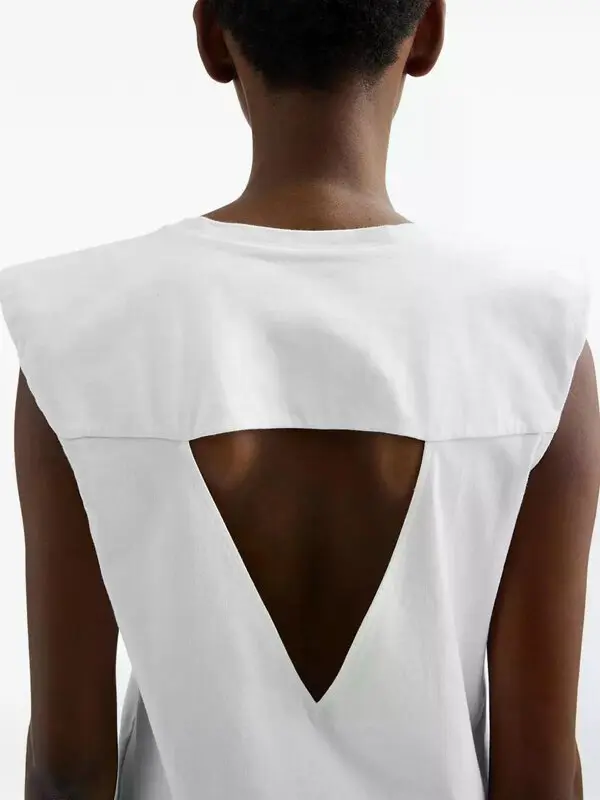 JIL SANDER Cotton Jersey Sleeveless Top