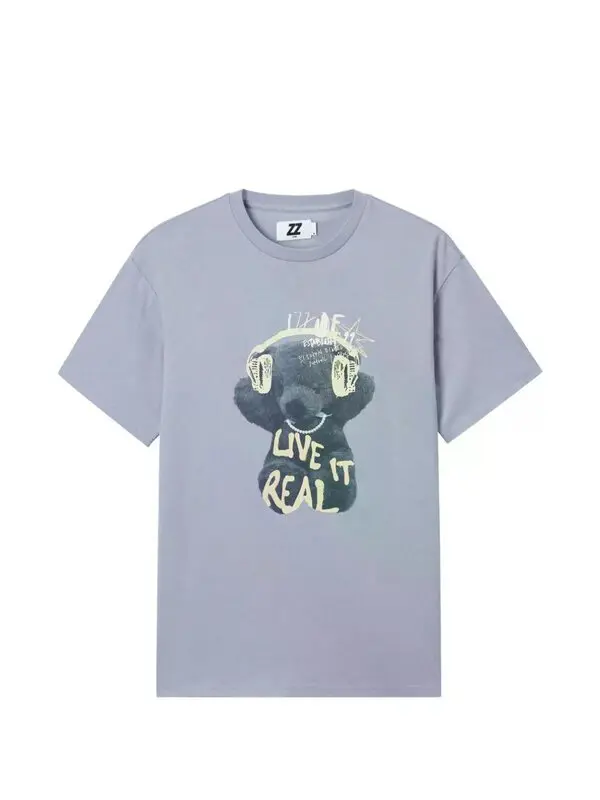 Izzue Graphic-print Cotton T-shirt - Blue