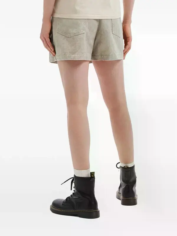 Izzue Logo-patch Shorts - Neutrals