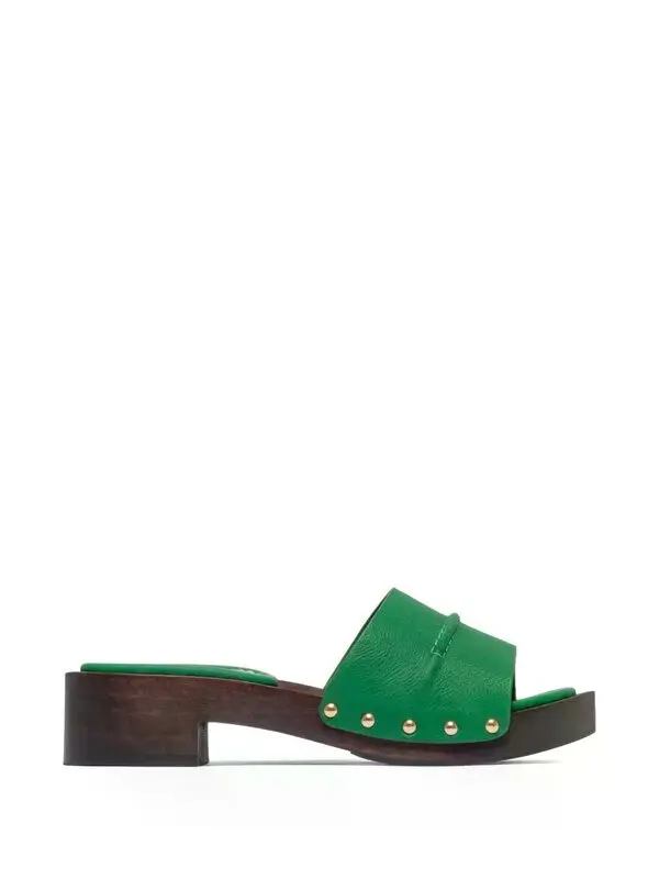 Bernardo Blyde Studded Sandals - Green
