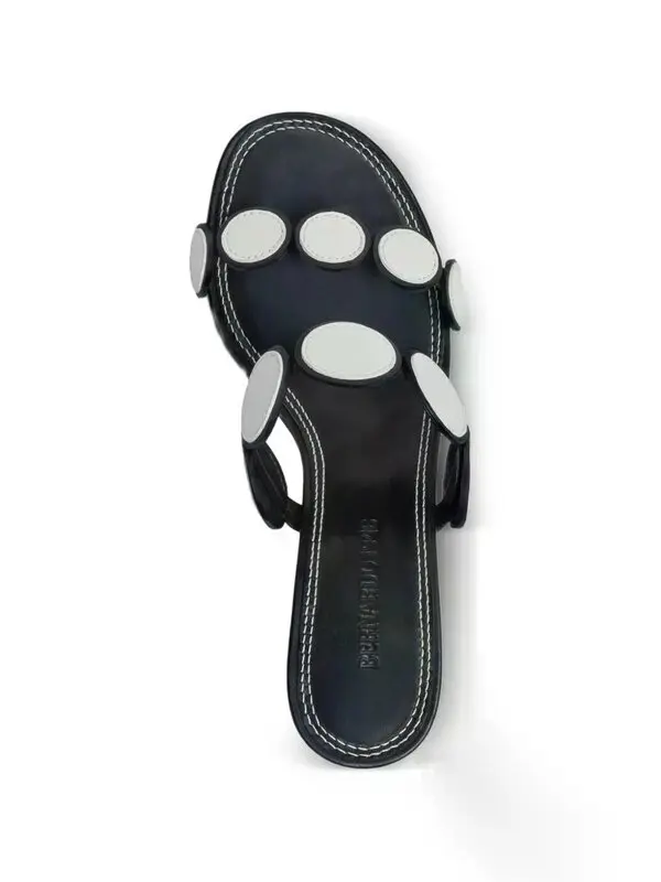 Bernardo Prya Circle-embellished Heeled Sandals - Black