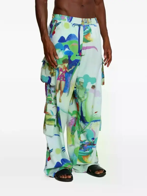 AMIR SLAMA Printed Trousers