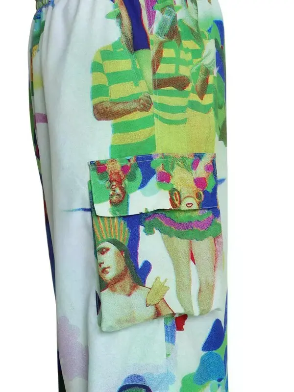 AMIR SLAMA Printed Trousers