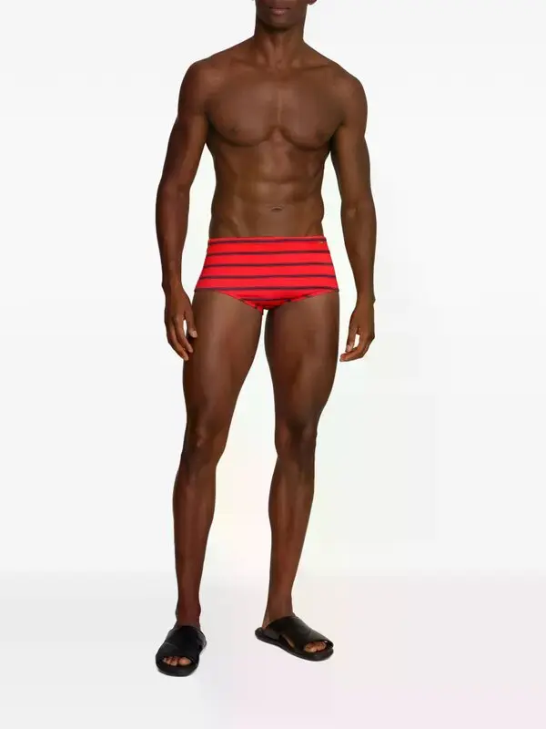 AMIR SLAMA Striped Swimming Trunks