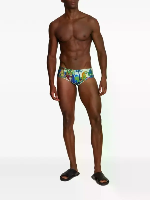 AMIR SLAMA Printed Swimming Trunks