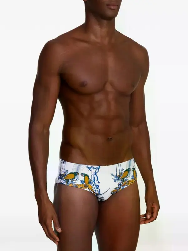 AMIR SLAMA Printed Swimming Trunks