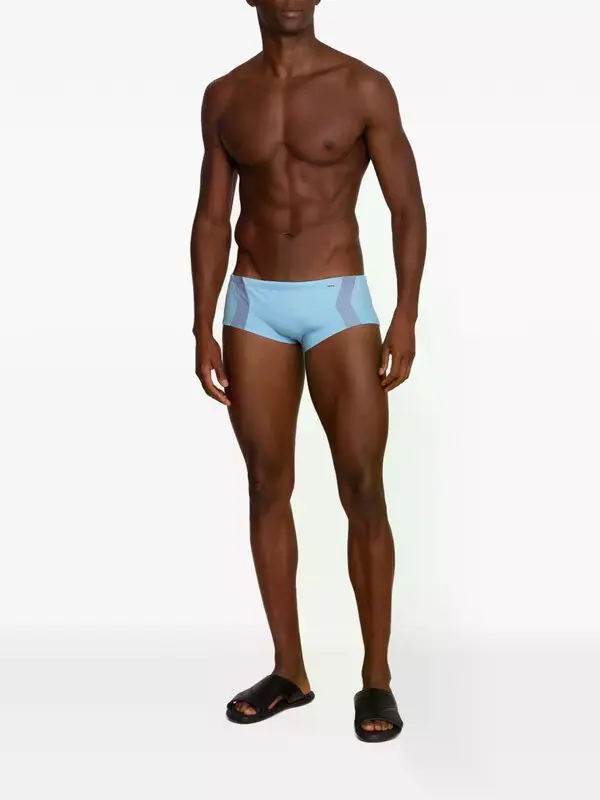 AMIR SLAMA Panelled Swimming Trunks - Blue