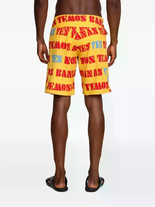 AMIR SLAMA Printed Deck Shorts