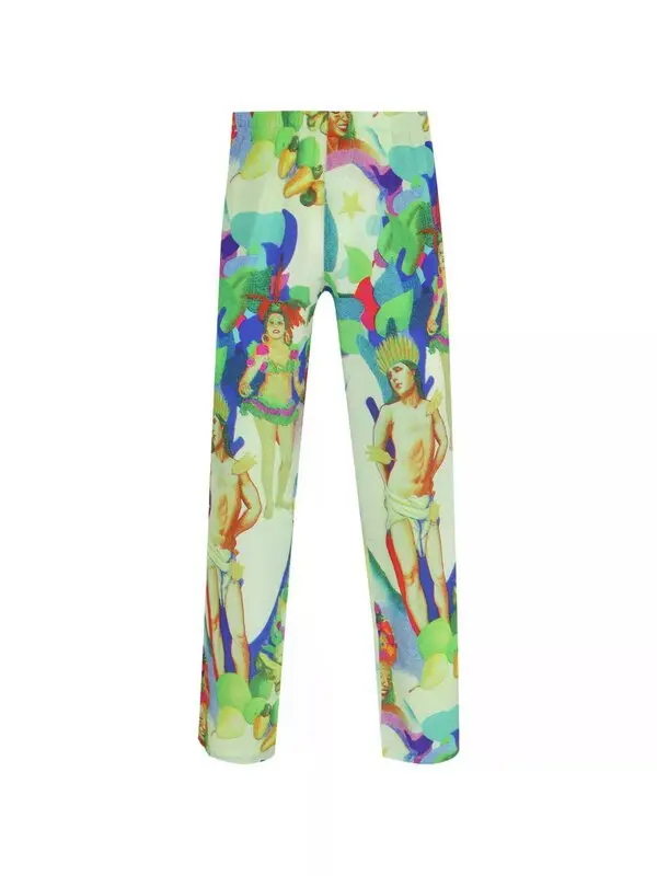 AMIR SLAMA Printed-patterned Trousers