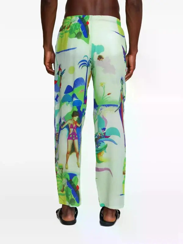 AMIR SLAMA Printed-patterned Trousers