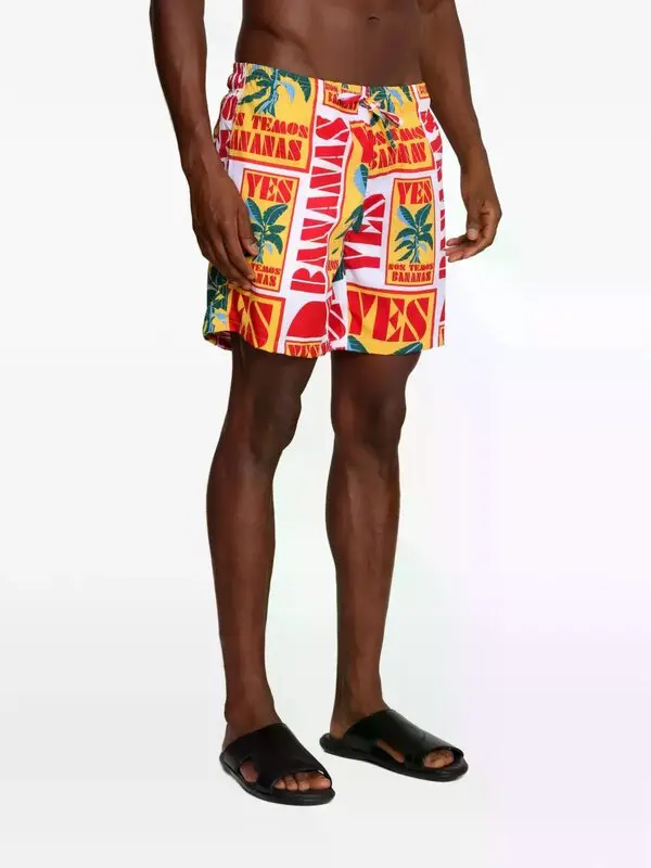 AMIR SLAMA Graphic-print Swim Shorts