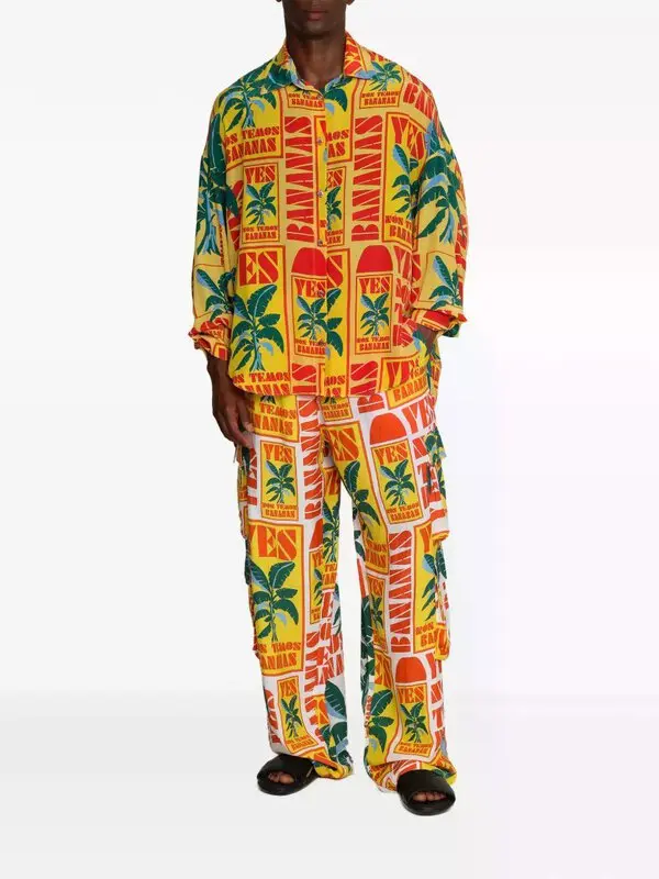 AMIR SLAMA Graphic Print Trousers