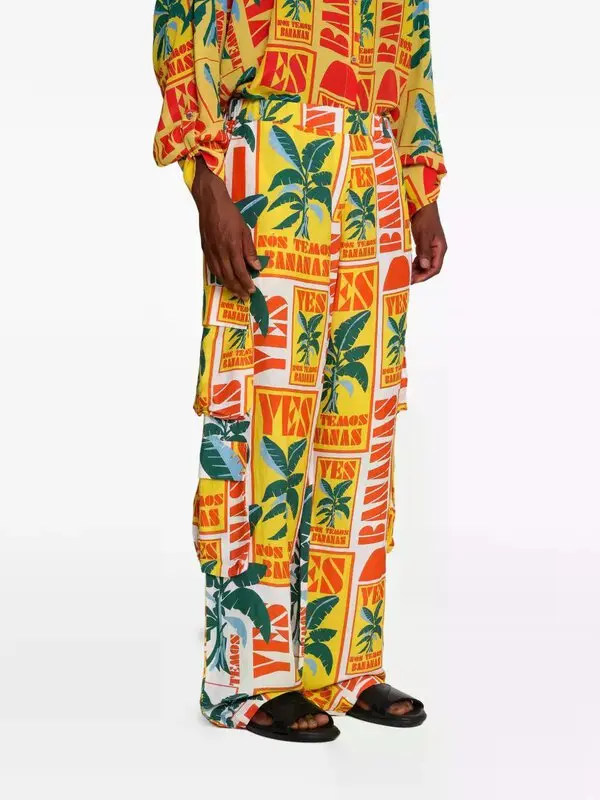 AMIR SLAMA Graphic Print Trousers