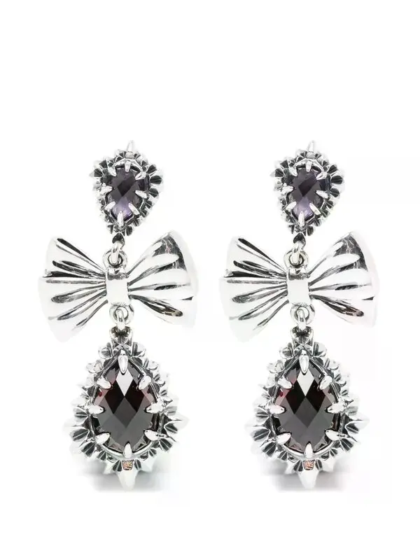 STOLEN GIRLFRIENDS CLUB Jagged Teardrop Earrings - Silver