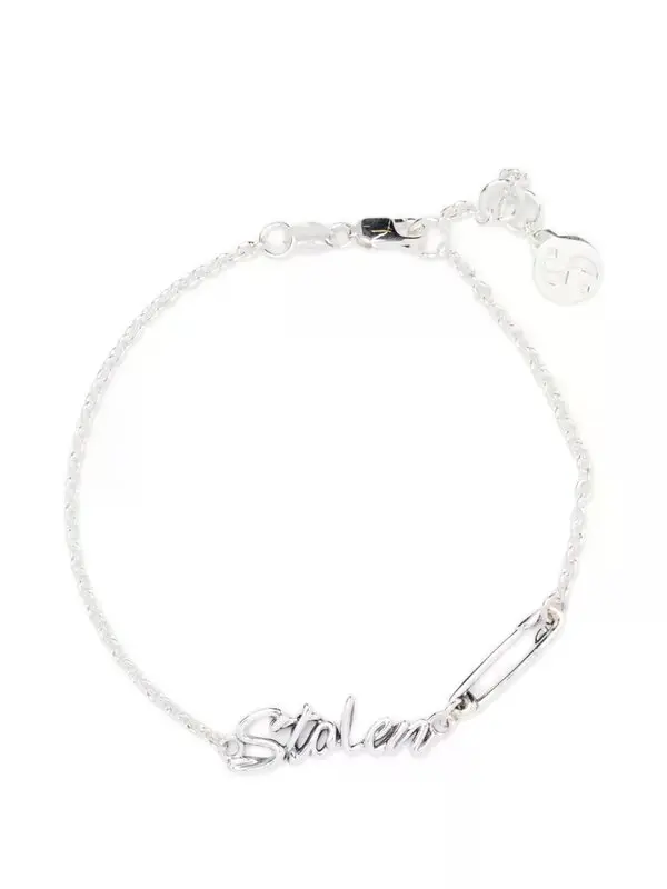 STOLEN GIRLFRIENDS CLUB Sentimental Script Bracelet - Silver