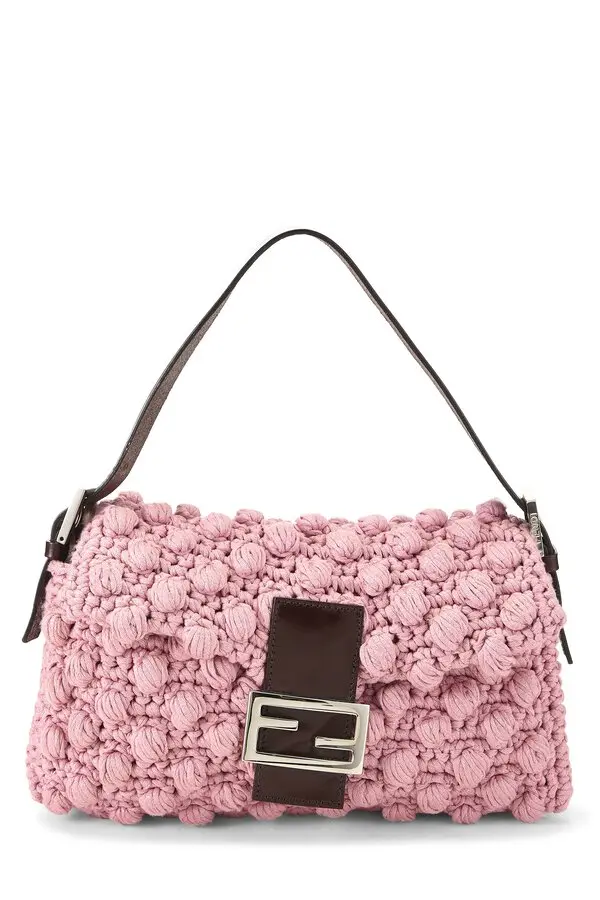 Fendi Crochet Baguette - Pink