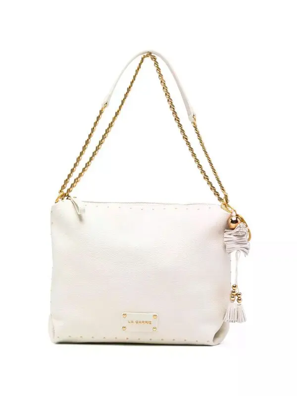 LA CARRIE Tassel-detail Shoulder Bag - White
