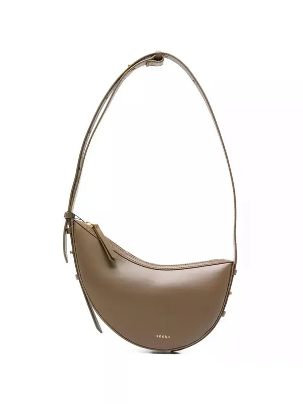 Soeur Mini Wino Leather Shoulder Bag - Brown