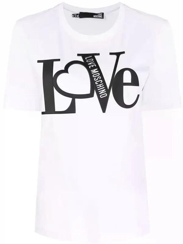 Moschino Slogan-print Cotton T-shirt - White