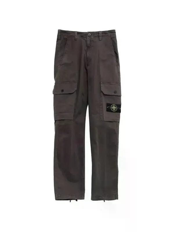 Stone Island Logo-patch Cargo Pants - Grey