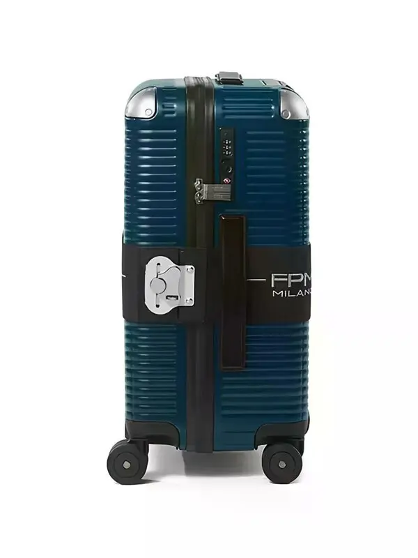 FPM MILANO 55m Bank Zip Deluxe Spinner Luggage Bag - Blue