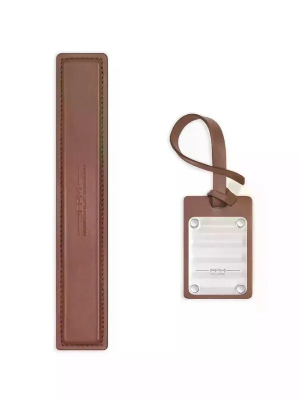 FPM MILANO Leather Tag - Brown