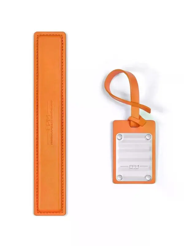 FPM MILANO Logo-detail Address Tag - Orange