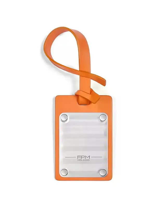 FPM MILANO Logo-detail Address Tag - Orange