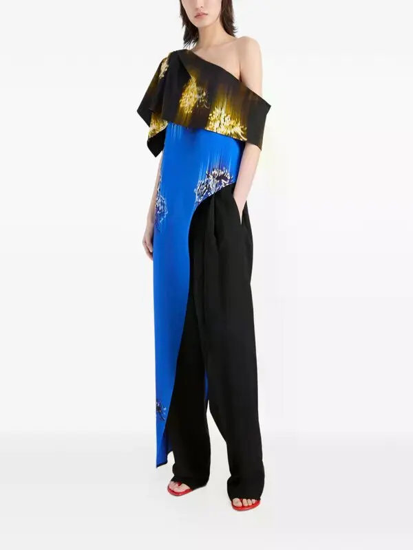 Proenza Schouler Haya Printed Top - Blue