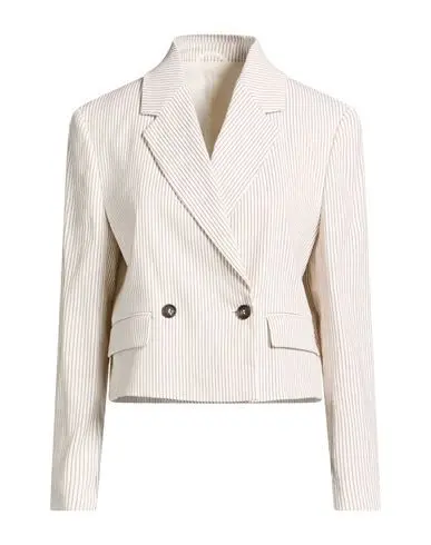 Brunello Cucinelli Double-breasted Blazer - Ivory