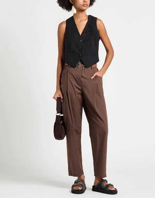 Brunello Cucinelli Tailored Vest With Appliqués And Embroidery - Black