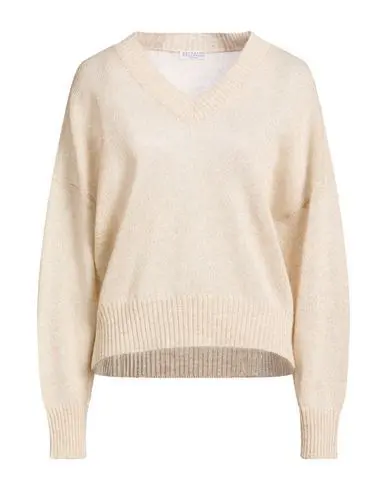 Brunello Cucinelli Knit V-neck Sweater - Beige