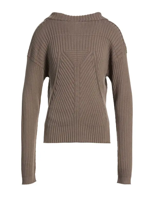 Rick Owens Ribbed-knit V-neck Cotton Sweater
