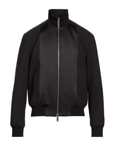 Dsquared2 Jacket Size Virgin Wool, Elastane, Polyester - Black