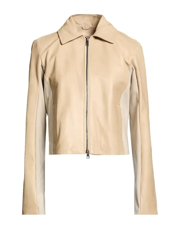 STREET LEATHERS Leather Jacket - Beige