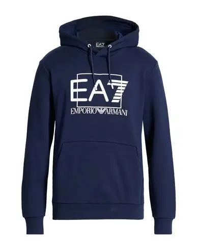 EA7 Cotton-blend Fleece Sweatshirt - Navy