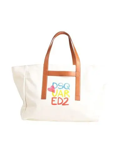 Dsquared2 Handbag Cream Cotton - White