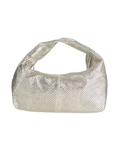 LAURA DI MAGGIO Leather Hobo Bag - Platinum