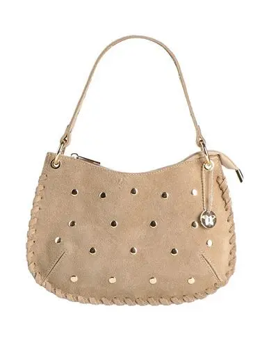 LAURA DI MAGGIO Leather Top Handle Handbag - Beige