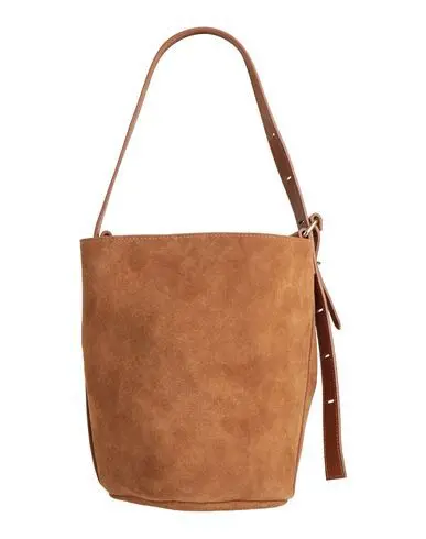 LAURA DI MAGGIO Leather Shoulder Bucket Bag - Brown