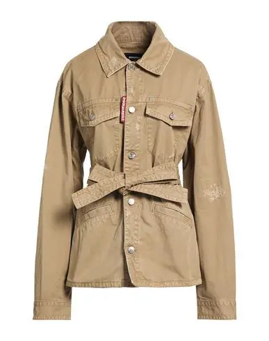 Dsquared2 Sand Cotton Twill Overshirt - Beige