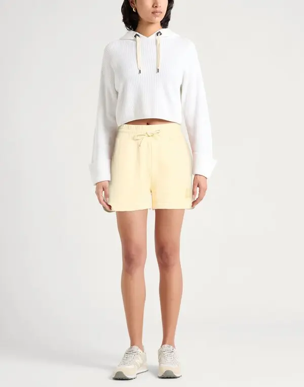 Sandro Cotton French Terry Athletic Shorts - Yellow