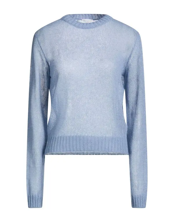 Brunello Cucinelli Knitted Sweater In Mohair And Wool Blend