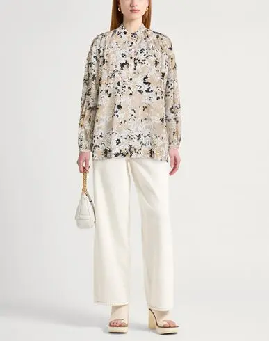 8PM Woven Camouflage Print Top