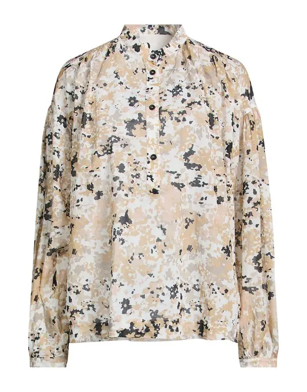 8PM Woven Camouflage Print Top